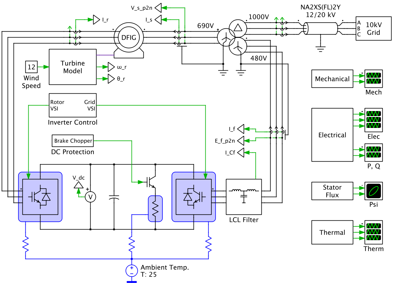 Simple Wind Turbine Circuit Diagram